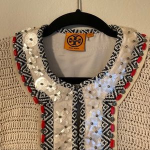 Tory Burch | Jackets & Coats | Tory Burch Linen Knit Donovan ...